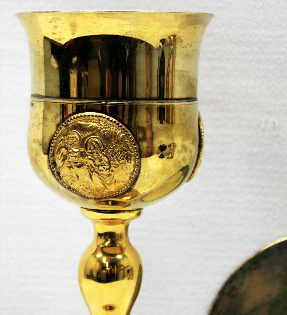 10" Orthodox Chalice w/ Life of Christ Medallions - Sterling Cup and ...