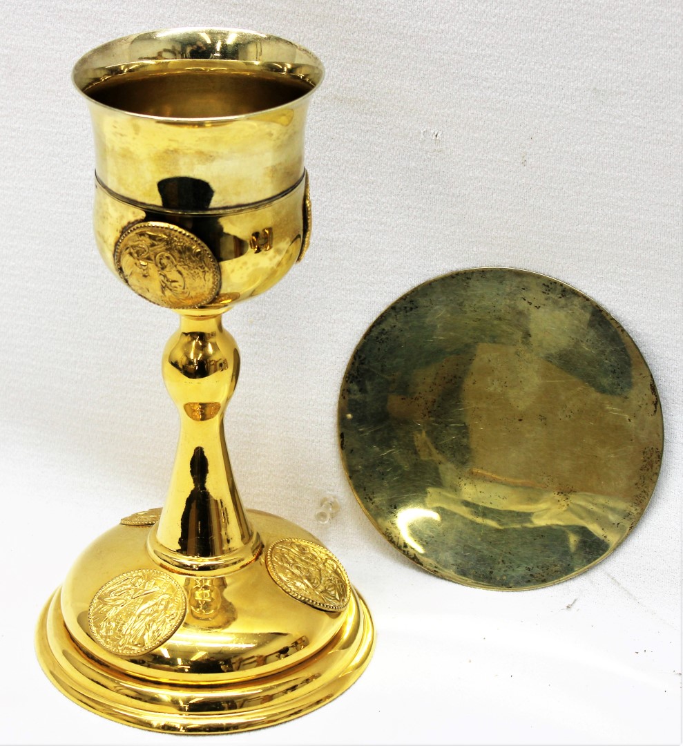 10" Orthodox Chalice w/ Life of Christ Medallions - Sterling Cup and ...