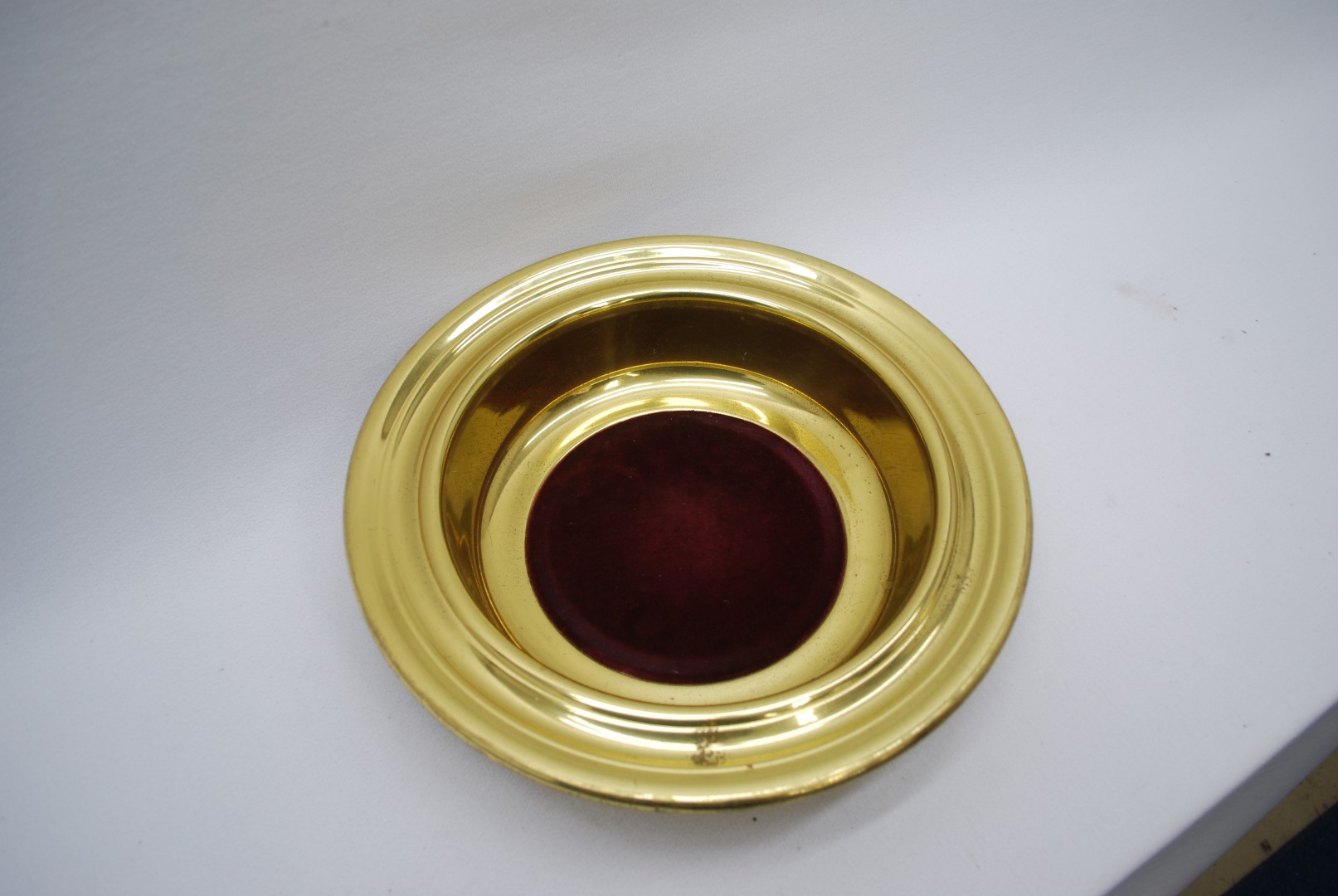 12 1/2" Diameter Brass Offering Plate | T. H. Stemper Co.