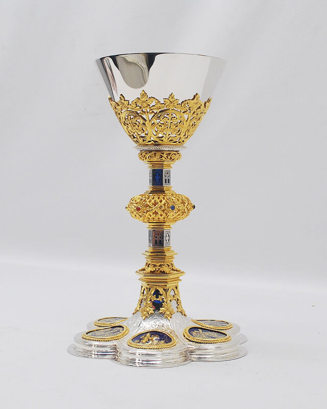 9 1/2" Restored German Neo Gothic Chalice****SOLD**** | T. H. Stemper Co.