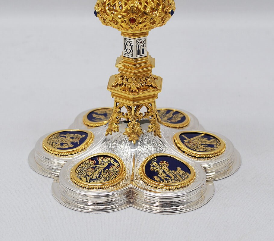 9 1/2" Restored German Neo Gothic Chalice****SOLD**** | T. H. Stemper Co.