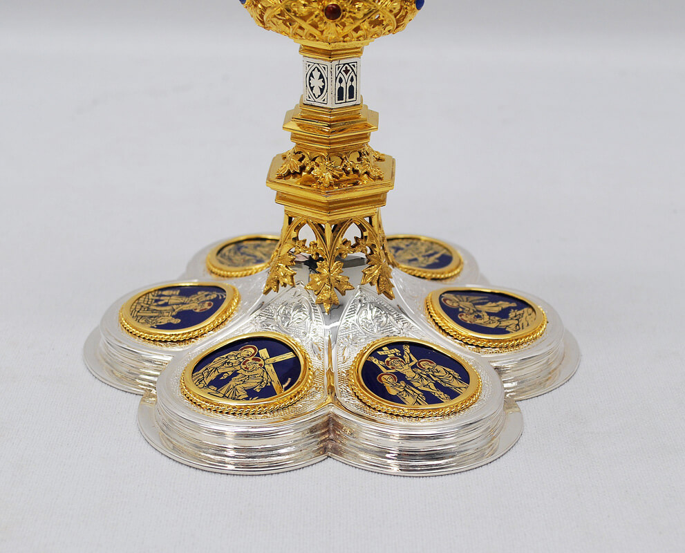 9 1/2" Restored German Neo Gothic Chalice****SOLD**** | T. H. Stemper Co.