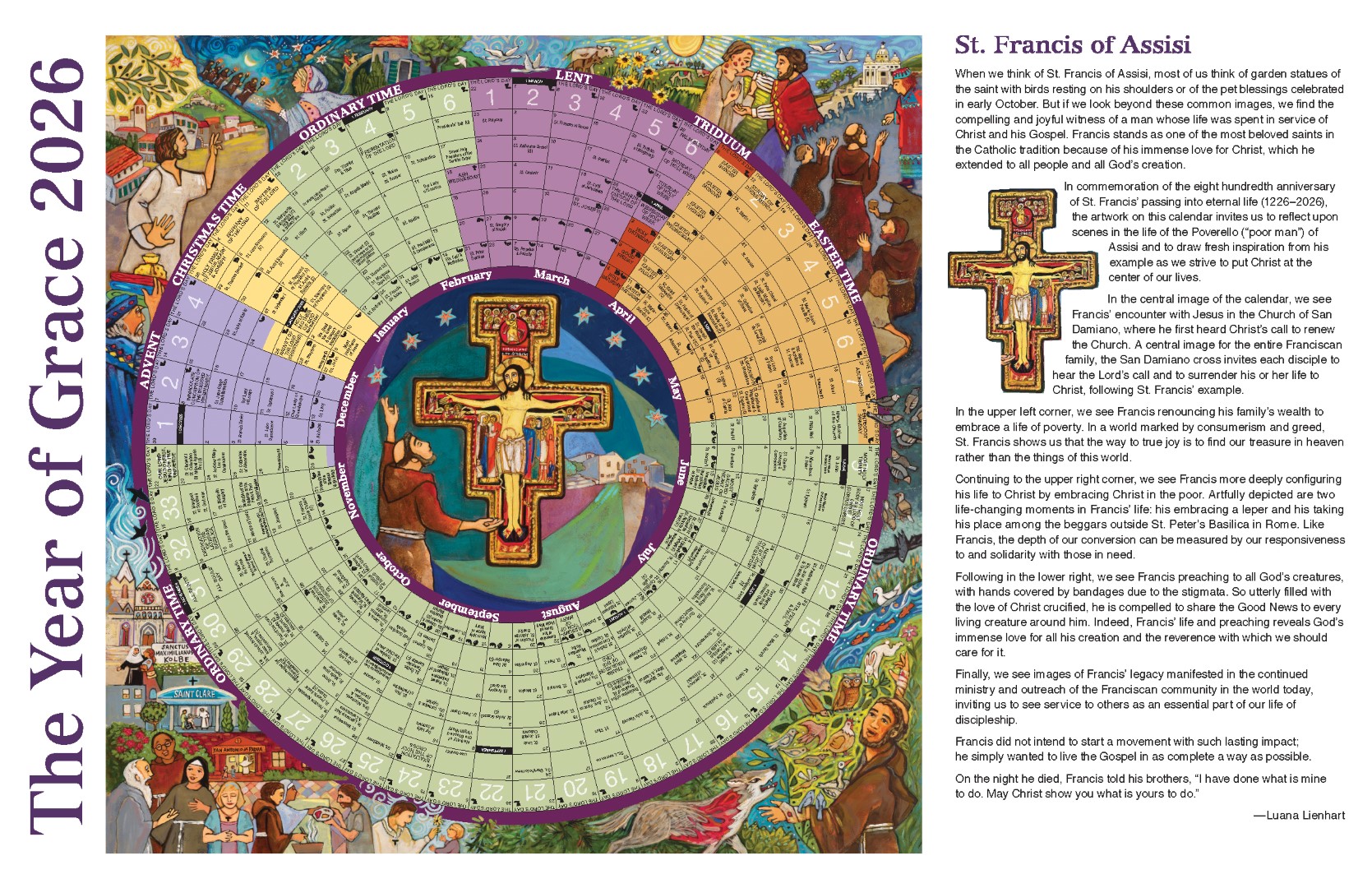 Small Laminated Liturgical Calendar for 2026: Catholic Guide | T. H ...