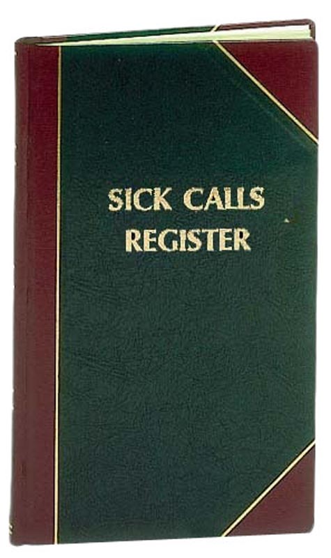 Sick Call Register 2 Styles Available | T. H. Stemper Co.