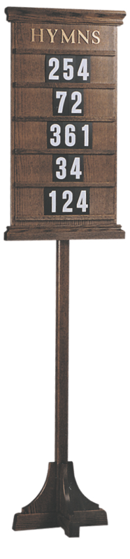 Standing Hymn Board | T. H. Stemper Co.